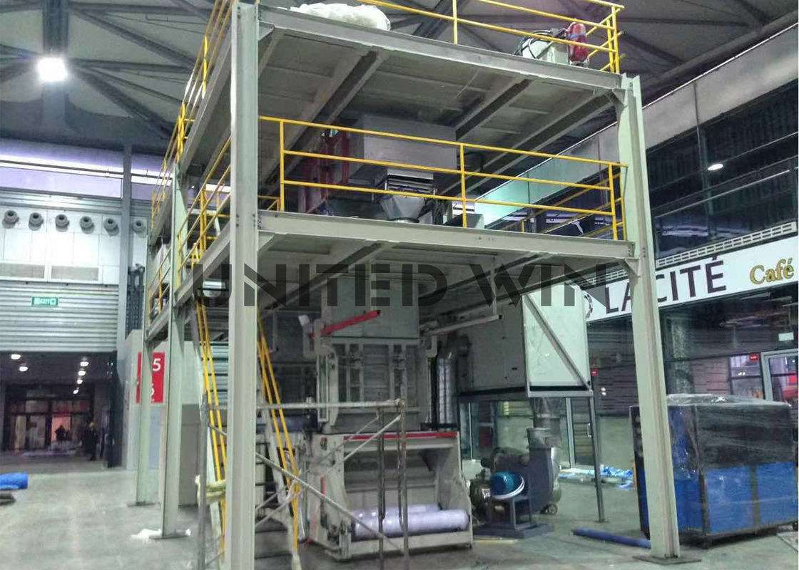 SSMS Spunmelt Non Woven Fabric Production Line Pet Spunbond Machine 50m Min